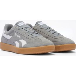 Sneaker Reebok CLASSIC "REEBOK SMASH EDGE", Damen, Gr. 42,5, grau (grau3, wei&szlig;, gum1), Leder, Synthetik, Schuhe Sneaker