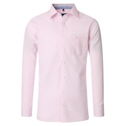 Businesshemd Casamoda "Casamoda Businesshemd uni", Herren, Gr. 41, Normalgr&ouml;&szlig;en, rosa (zartrosa), 100% Baumwolle, unifarben, comfort fit, Hemden
