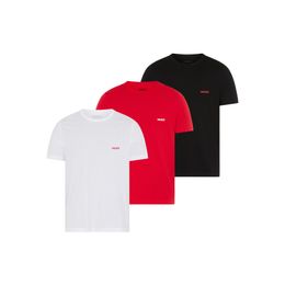 T-Shirt HUGO UNDERWEAR "RN TRIPL", Herren, Gr. M (50), open miscellaneous 995, Jersey, Obermaterial: 100% Baumwolle, Basic, regular fit, Rundhals, eingesetzt normaler Saum, Shirts T-Shirt, mit Rundhalsausschnitt
