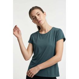 Trainingsshirt Only Play "ONPAUBREE SS LOOSE TRAIN TEE - NOOS", Damen, Gr. XS, mediterranea, Jersey, Obermaterial: 88% Polyester, 12% Elasthan, unifarben, relaxed fit normal, Rundhals, Shirts
