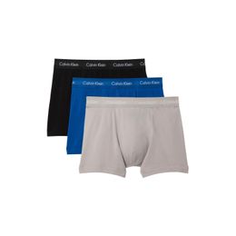 Herren Trunk "BOXER BRIEF 3PK", Calvin Klein Underwear, Gr. Sclassic blau, porpoise, schwarz, Jersey, Obermaterial: 95% Baumwolle, 5% Elasthan,