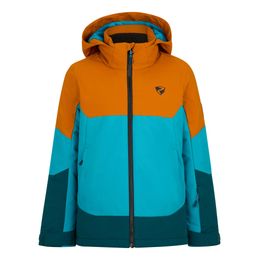 Ziener Sportjacke 'Agimo-Z' Jungen Gr&ouml;&szlig;e 176 blau / petrol / orange