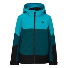 Ziener Sportjacke 'Agimo-Z' Jungen Gr&ouml;&szlig;e 128 cyanblau / petrol / schwarz