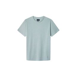 Hackett London T-Shirt 'Birdseye' Herren Gr&ouml;&szlig;e S mint / wei&szlig;