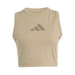 adidas Sportswear Sporttop 'Z.N.E.' Damen Gr&ouml;&szlig;e M/L beige