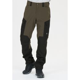 Cargohose WHISTLER "ROMNING M", Herren, Gr. 4XL, US-Gr&ouml;&szlig;en, braun (schwarz, braun), 65% Polyester, 35% Baumwolle, mehrfarbig, lang, Hosen Cargohose, mit atmungsaktiver Eigenschaft