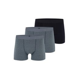 ABOUT YOU Boxershorts 'Mario' Herren Gr&ouml;&szlig;e XXL blaumeliert / schwarz