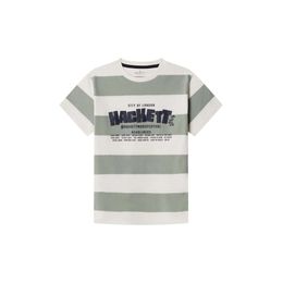 Hackett London T-Shirt 'Festival' Jungen Gr&ouml;&szlig;e 122 hellgr&uuml;n / schwarz / offwhite