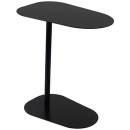 Novel Beistelltisch, Schwarz, Metall, Freiform, Bodenplatte, 38x60x53 cm, Wohnzimmer, Wohnzimmertische, Beistelltische, Beistelltische Metall