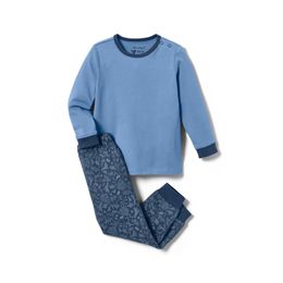 Tchibo - Kleinkinder-Interlock-Pyjama - Kinder - Gr. 110/116 - dunkelblau/print