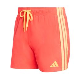 adidas Sportswear Sportbadeshorts '3 STRIPES SWIM SHORTS 5' Herren Gr&ouml;&szlig;e XXXL gelb / orangerot