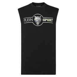 Plein Sport Top 'Scratch' Herren Gr&ouml;&szlig;e S hellgr&uuml;n / schwarz / wei&szlig;