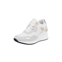 Ital-Design Sneaker Damen Gr&ouml;&szlig;e 41 rosegold / hellgrau / wei&szlig;