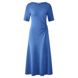 efixelle - Jersey-Kleid mit Rundhals-Ausschnitt, blau, Gr. 42 / M - Baumwolle