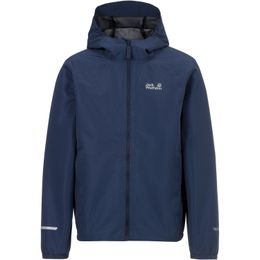 Jack Wolfskin FLAZE Regenjacke Kinder - Gr&ouml;&szlig;e 140 - blau