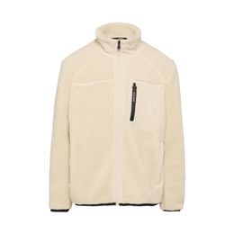 s.Oliver Fleecejacke Herren Gr&ouml;&szlig;e L creme / schwarz