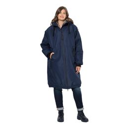 Lauras&oslash;n Mantel Damen Gr&ouml;&szlig;e 8XL/9XL marine / schwarz