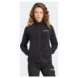 Fleecejacke Adidas TERREX "MULTI", Damen, Gr. XS, schwarz, Obermaterial: 100% Polyester, normal, Jacken Fleecejacke