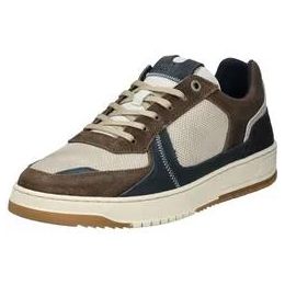Sneaker Bullboxer "Bullboxer Sneaker Leder", Herren, Gr. 44, braun (grau, braun), Leder, Schuhe Sneaker