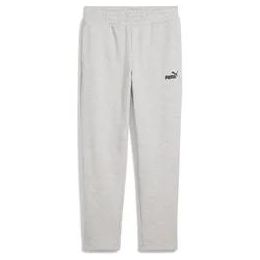 Sporthose Puma "ESS Small No. 1 Logo Jogginghose Damen", Damen, Gr. S, Normalgr&ouml;&szlig;en, light gray heather, Obermaterial: 66% Baumwolle, 34% Polyester. Tasche &ndash; Oben: 100% Baumwolle, unifarben, regular fit, Hosen Sporthose