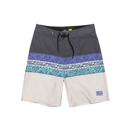 Quiksilver Badeshorts 'Everyday Panel 17' Jungen Gr&ouml;&szlig;e 164 t&uuml;rkis / dunkelgrau / lila / wei&szlig;
