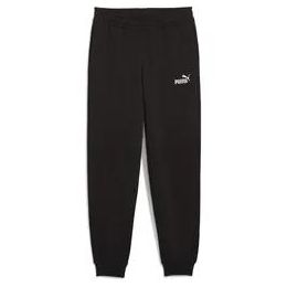 Sporthose Puma "ESS No. 1 Logo Fleece-Jogginghose Jungen", M&auml;dchen, Gr. 176, Normalgr&ouml;&szlig;en, schwarz, Obermaterial: 34% Polyester, 66% Baumwolle. Rippe: 3% Elasthan, 97% Baumwolle. Tasche &ndash; Oben: 100% Baumwolle, unifarben, regular fit, Hosen Sporthose