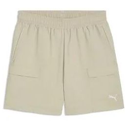 Shorts Puma "WARDROBE ESS Relaxed 6" Cargoshorts Herren", Damen, Gr. L, Normalgr&ouml;&szlig;en, pebble gray beige, Obermaterial: 100% Nylon. Seitentasche &ndash; Oben: 100% Polyester. Seitentasche &ndash; Unten: 100% Nylon. R&uuml;cktaschenbeutel: 100% Polyester, unifarben, relaxed fit, Hosen Shorts