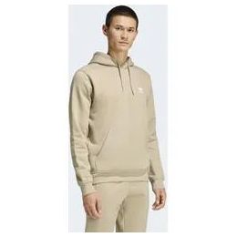 Kapuzensweatshirt Adidas ORIGINALS "TREFOIL ESSENTIALS HOODIE", Herren, Gr. XL, stone khaki, Obermaterial: 70% Baumwolle, 30% Polyester, normal, Rundhals, angesetztes B&uuml;ndchen, Sweatshirts, Basic Hoodie, Kapuzenpullover mit Logo