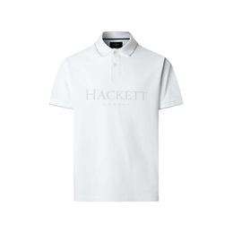Hackett London Poloshirt Herren Gr&ouml;&szlig;e XXL beige / wei&szlig;