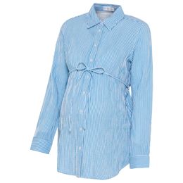 Neun Monate Umstand Bluse Damen Gr&ouml;&szlig;e S royalblau / wei&szlig;