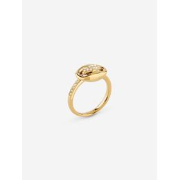 Guess Ring 'MARINA' Damen Gr&ouml;&szlig;e 56 gold / transparent