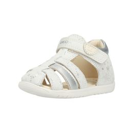 Geox Sandalen M&auml;dchen Gr&ouml;&szlig;e 22 silber / wei&szlig;