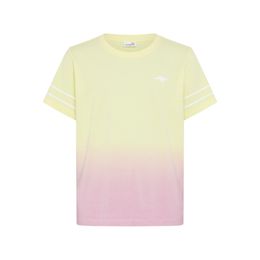 Kangaroos T-Shirt M&auml;dchen Gr&ouml;&szlig;e 128/134 hellgelb / rosa / wei&szlig;