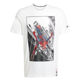 adidas Sportswear T-Shirt 'adidas x Marvel Spider-Man' Herren Gr&ouml;&szlig;e S royalblau / knallrot / schwarz / wei&szlig;