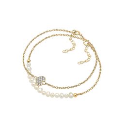Elli Schmuckset Damen Gr&ouml;&szlig;e 16 gold / wei&szlig;