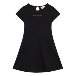 Calvin Klein Jeans Kleid M&auml;dchen Gr&ouml;&szlig;e 116 taupe / schwarz