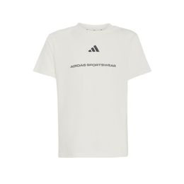 adidas Sportswear Performance Shirt 'adidas Slogan Single Jersey' boy White size 128