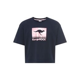 Kangaroos T-Shirt M&auml;dchen Gr&ouml;&szlig;e 176/182 marine / rosa