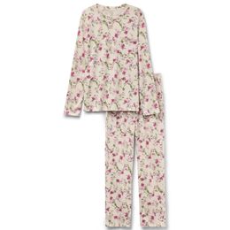 Intimissimi Pyjama 'Pretty Flowers' Damen Gr&ouml;&szlig;e L ecru / dunkelgr&uuml;n / helllila / pink Winterkleid