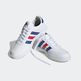 Sneaker adidas Sportswear "BREAKNET 2.0", Herren, Gr. 40, wei&szlig; (cloud wei&szlig;, semi lucid blau, better scarlet), Synthetik, Schuhe Sneaker