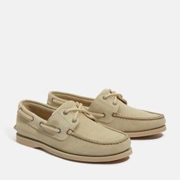 Bootsschuh Timberland "CLASSIC BOAT BOAT SHOE", Herren, Gr. 40, ltgrn suedewbei, Leder, Schuhe Bootsschuh, Classic Bootsschuh aus Timberland Premium Leder