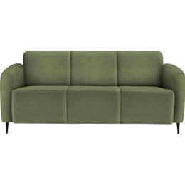 3-Sitzer Home Affaire "Marone", gr&uuml;n, B:185cm H:76cm T:90cm, Luxus-Microfaser weich 100% Polyester;Struktur fein 100% Polyester, Sofas, 3-Sitzer