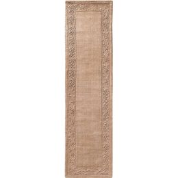 Teppich HEINE HOME Gr. 2, beige, B:90cm H:20mm L:160cm, Wolle, Teppiche, Teppich