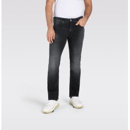 Straight-Jeans MAC "Arne Pipe", Herren, Gr. 31, L&auml;nge 34, schwarz (schwarz authentic use), Denim/Jeans, Obermaterial: 93% Baumwolle, 5% Elastomultiester, 2% Elasthan, Jeans Straight-Jeans
