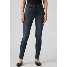 Levi's Skinny-fit-Jeans LEVI'S "721 HIGH RISE SKINNY", Damen, Gr. 27, L&auml;nge 28, exit stage left, Denim/Jeans, Obermaterial: 78% Baumwolle, 21% Polyester, 1% Elasthan, skinny fit lang, Jeans Skinny-fit-Jeans, mit hohem Bund