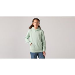 Hoodie LEVI'S KIDS "LVB MINI BATWING PULL OVER HOO", Jungen, Gr. 16 (176), cameo gr&uuml;n, Sweatware, Obermaterial: 60% Baumwolle, 40% Polyester, bequem, angesetztes B&uuml;ndchen, Sweatshirts Hoodie, for BOYS
