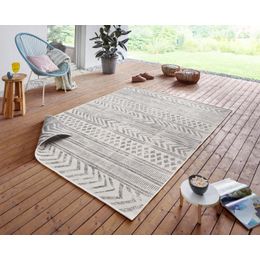 Teppich Hanse Home "BIRI Wendeteppich" Gr. 6, beige (creme, grau), B:200cm H:5mm L:290cm, Polypropylen (PP), Teppiche, Teppich, In-& Outdoor, Wetterfest, Balkon, L&auml;ufer, Wohnzimmer, Wasserfest, Boho