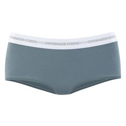 Panty Copenhagen Studios, Damen, Gr. S (36), teal, Single Jersey, Obermaterial: 50% Modal (TENCEL&trade;), 45% Baumwolle, 5% Elasthan (LYCRA), unifarben mit Farbeinsatz, k&ouml;rpernah, Unterhosen Panty, mit weichem Logobund und aus elastischer Baumwoll-Modal-Qualit&auml;t