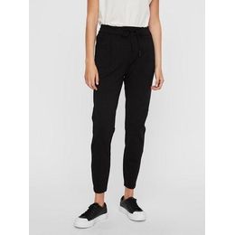 V&eacute;ro Moda Jogger Pants VERO MODA "VMEVA MR LOOSE STRING PANT GA NOOS", Damen, Gr. S (36), L&auml;nge 34, schwarz, Web, Obermaterial: 65% Viskose, 30% Nylon, 5% Elasthan, unifarben, loose fit 7/8-L&auml;nge, Hosen Jogger Pants, hinten mit elastischem B&uuml;ndchen