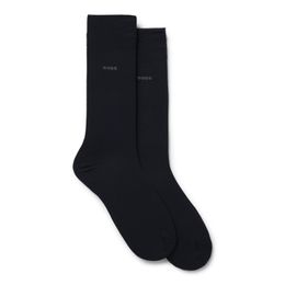 Businesssocken BOSS "2P RS Tom Uni MC", Herren, Gr. 39-42, blau (dunkelblau 401), Baumwollmischung, Socken Businesssocken
